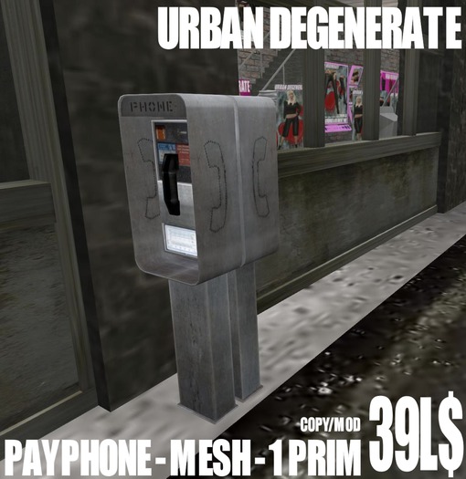 Second Life Marketplace - Pay Phone 1 Prim