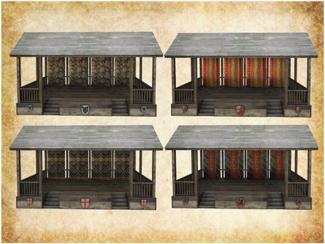 Second Life Marketplace - [noctis] Medieval Jousting Pavilion BOXED