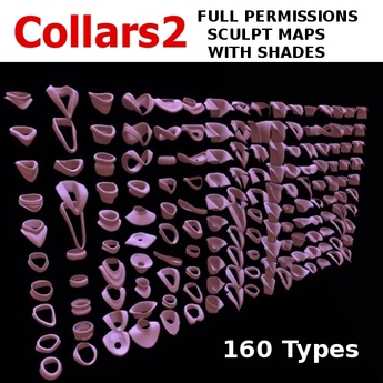 Second Life Marketplace - Collar2 sculpt maps with shades 160 types ...