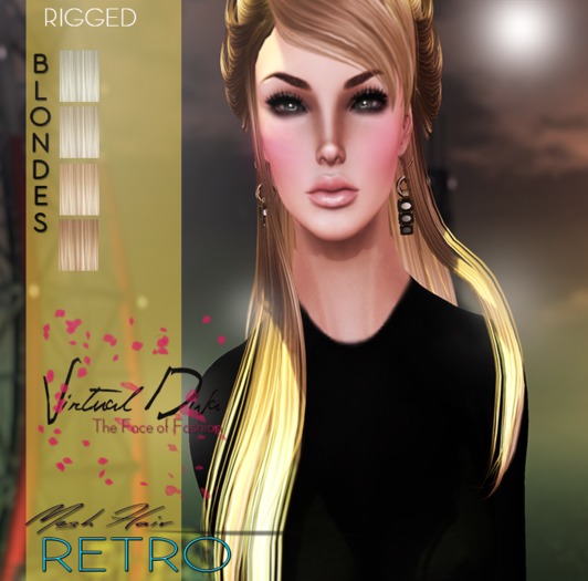 Second Life Marketplace - ::VD:: Retro (Mesh Hair) Blondes