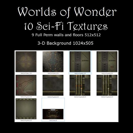 Second Life Marketplace - WoW Sci-Fi Panels Full Perm