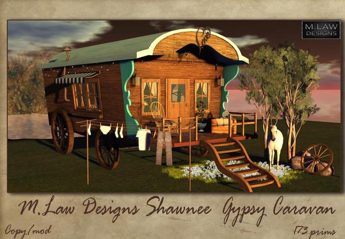 Second Life Marketplace - .:M.LAW:. Shawnee Gypsy Caravan Box