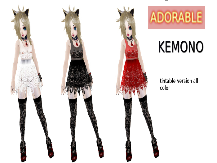 Second Life Marketplace - texture mod lace for Lilu dress kemono