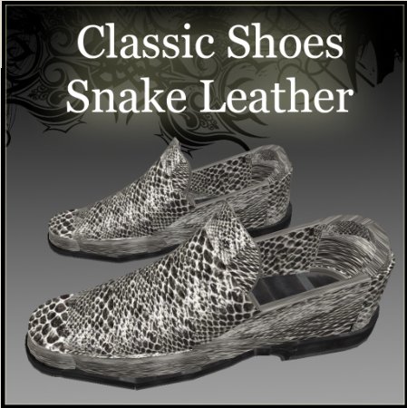 Second Life Marketplace - Classic Shoes Snake Leather
