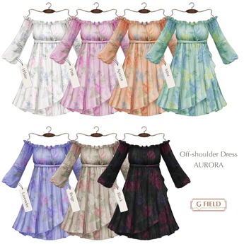 Second Life Marketplace - *GF* Off-shoulder Dress "Aurora" -DEMO