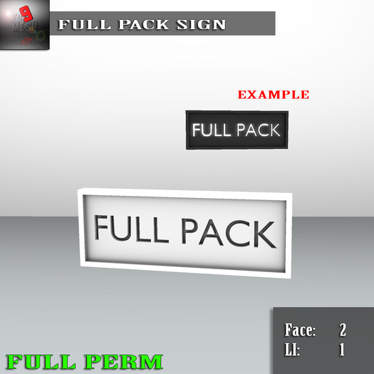 Second Life Marketplace - TO9 - Full Pack Sign