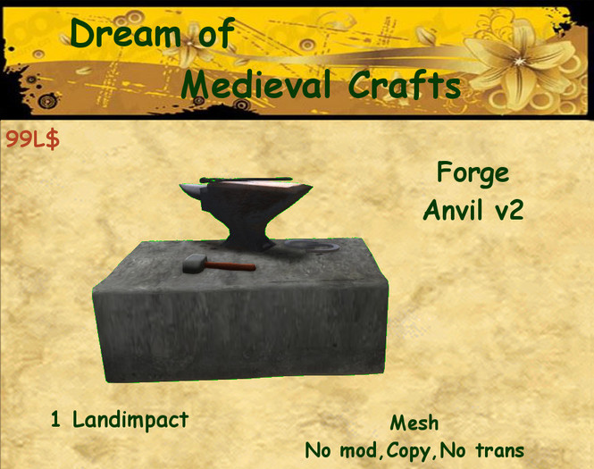 Second Life Marketplace - ((*DMC*)) Forge - Anvil v2