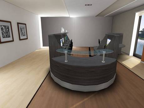 Second Life Marketplace - Office/Reception Multi Station Wooden Desk ...