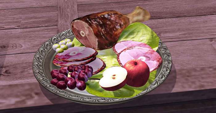 Second Life Marketplace - Aphrodite Medieval Ham platter- Medieval ...