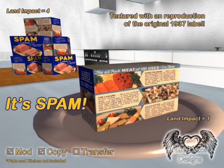 Second Life Marketplace - Spam - single can and stacked cans!