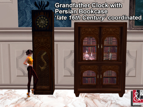 Second Life Marketplace - Victorian Grandfather - SL Clock