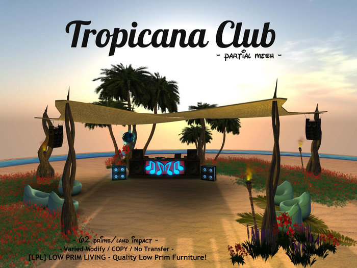 Second Life Marketplace - Tropicana Club Set - Complete club set ...