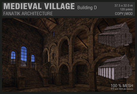 Second Life Marketplace - :Fanatik Architecture: MEDIEVAL VILLAGE ...