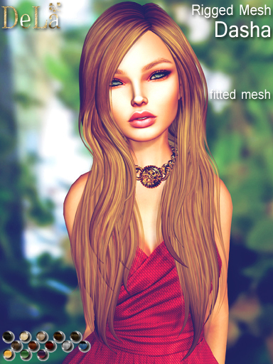 Second Life Marketplace - =DeLa*= Mesh Hair "Dasha" Amazing pack