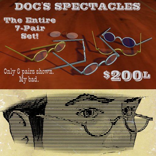 Second Life Marketplace - Doc's Specs Set