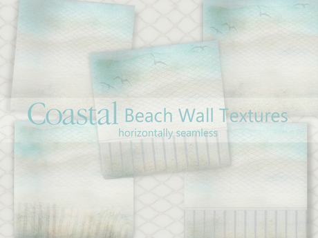 Second Life Marketplace - FULL PERM 5 Coastal Beach Wall Textures
