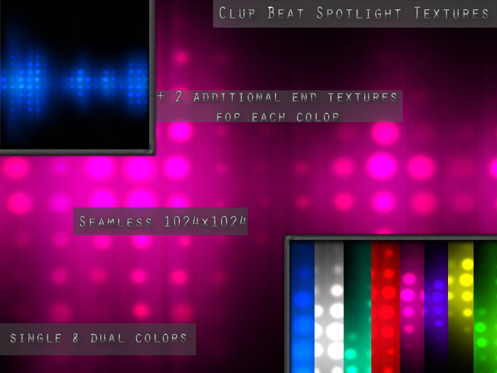 Second Life Marketplace - FULL PERM 30 Seamless Club Beat Spotlight ...