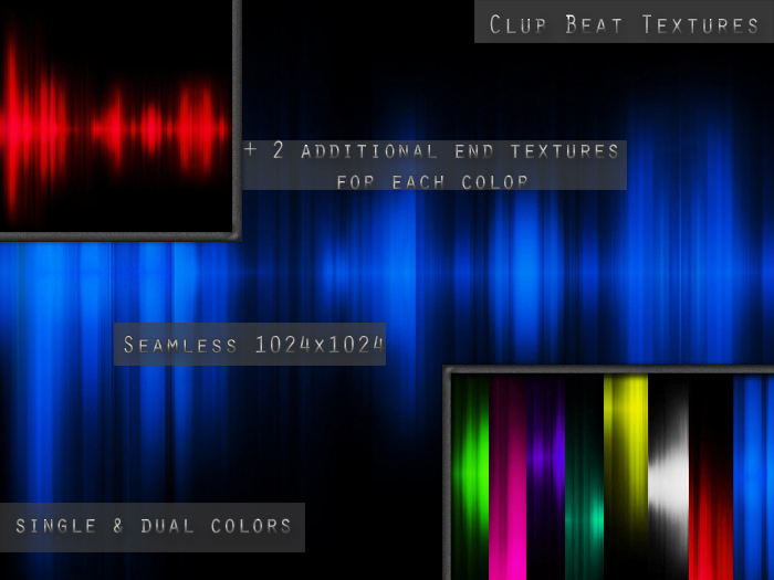 Second Life Marketplace - FULL PERM 30 Seamless Club Beat Wall Textures