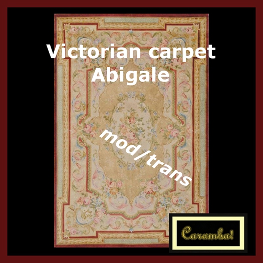 Second Life Marketplace - Victorian carpet Abigale