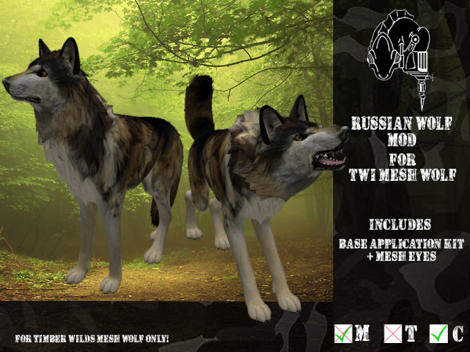 Second Life Marketplace - *CMFL* TWI WOLF- Russian wolf mod (boxed)