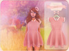 Second Life Marketplace - [BREATHE]-Adaline Mini Dress-Peach