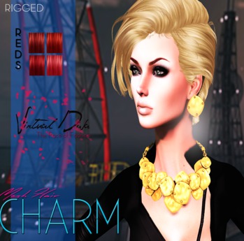 Second Life Marketplace - ::VD:: Charm (Mesh Hair) Reds
