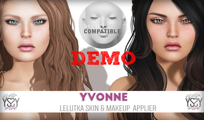 Second Life Marketplace - DEMO *YS&YS* Yvonne Skin Applier for Lelutka ...