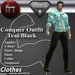 Second Life Marketplace - [FN] Aesthetic Conquer Outfit T-Teal/J-Black ...