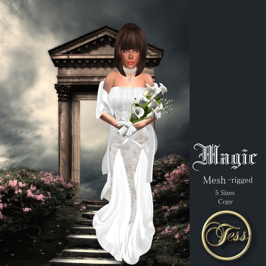 Second Life Marketplace - Wedding Dress MAGIC - Tess Designs PROMO
