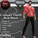 Second Life Marketplace - [FN] Aesthetic Conquer Outfit T-Red/J-Black -Box-
