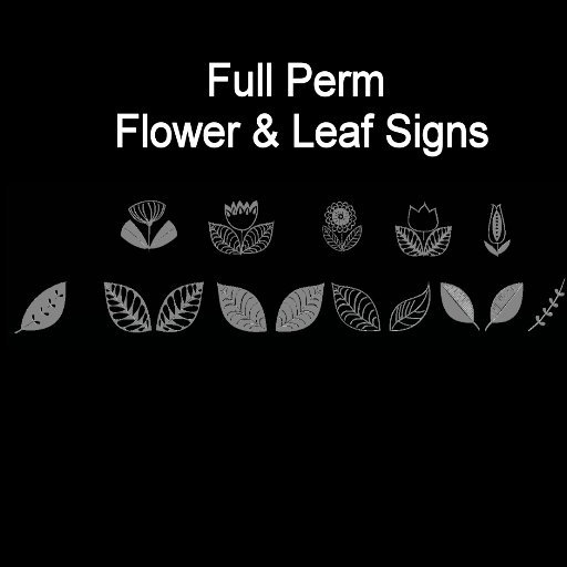 Second Life Marketplace - BGC Full Perm Flower and Leaf Set(boxed)