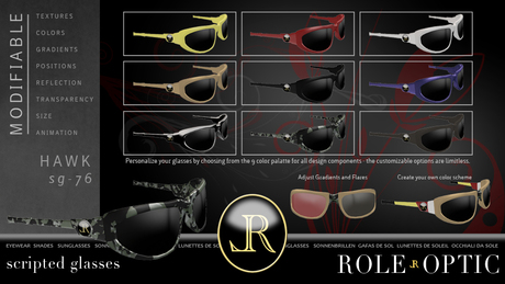 Second Life Marketplace - ROLE OPTIC - Hawk (men)