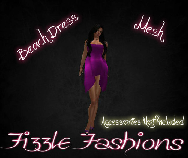 Second Life Marketplace - FF~ Beach Dress (Purple)