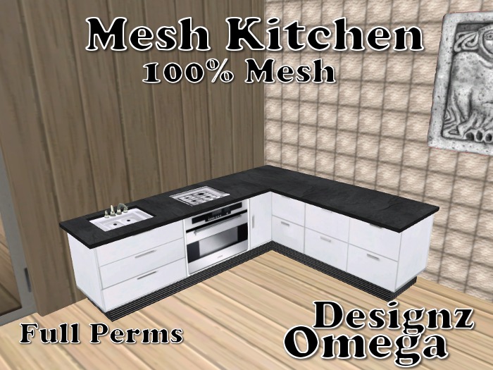 Second Life Marketplace - 100% Mesh Kitchen Full Perms