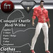 Second Life Marketplace - [FN] Aesthetic Conquer Outfit T-Red/J-White -Box-