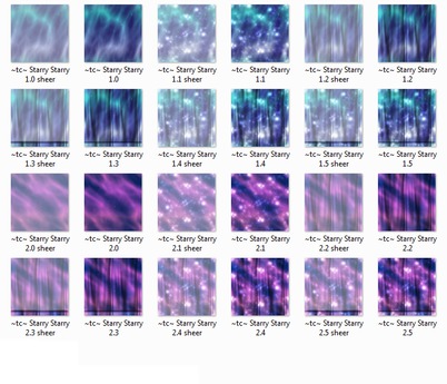 Second Life Marketplace - ~tc~ Starry Starry Set - 1&2