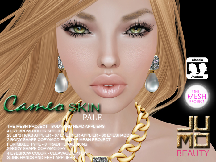 Second Life Marketplace - .:JUMO:. Cameo Skin Pale - TMP