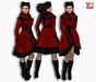 Second Life Marketplace - Lady in Red - Sandra (red) - Lotus Coat ...