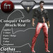 Second Life Marketplace - [FN] Aesthetic Conquer Outfit T-Black/J-Red -Box-