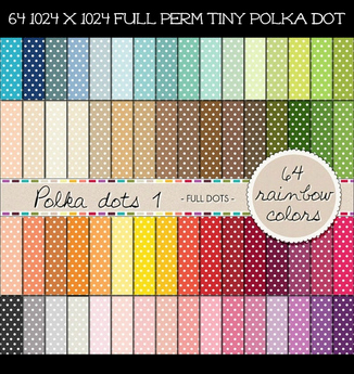 Second Life Marketplace - 64 Full Perm 1024 x 1024 Tiny Polka Dot Textures