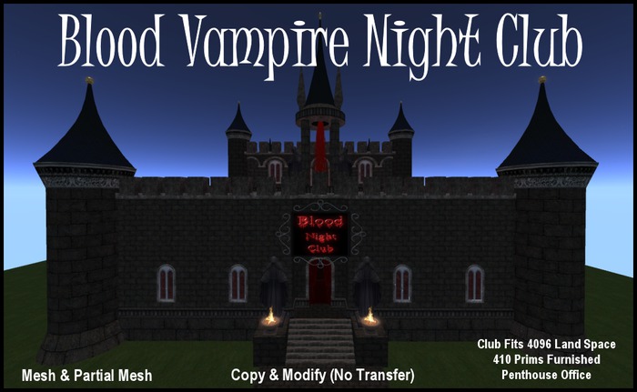 Second Life Marketplace - Blood Vampire Night Club BOXED