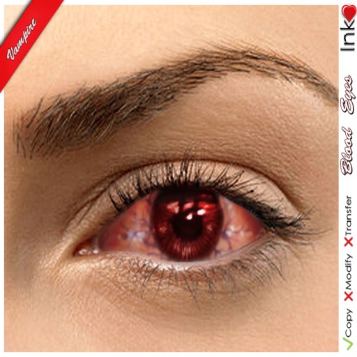 Second Life Marketplace - *Inkheart* - Blood Eyes - Vampire (3 Sizes ...