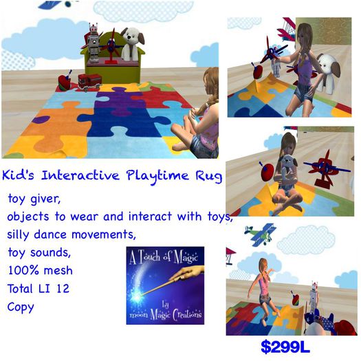 Second Life Marketplace - Kids Playtime Carpet with toy giver ...