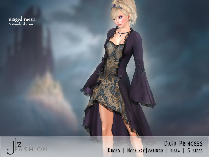 Second Life Marketplace - Dark Princess Dress - JLZ Fashion