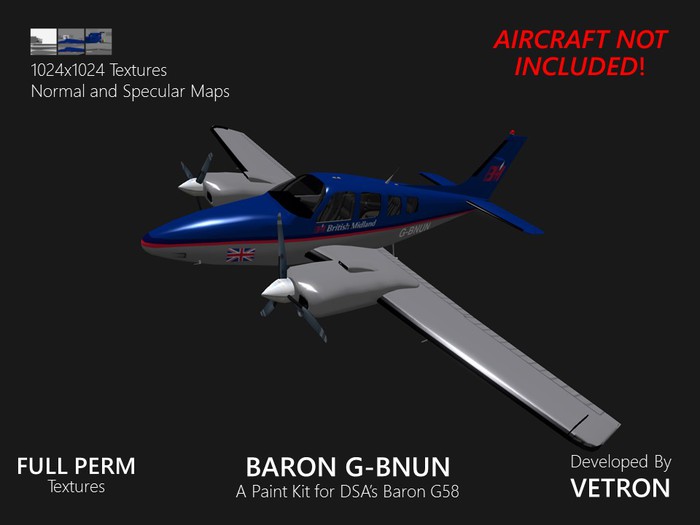 Second Life Marketplace - [Vetron] Baron G-BNUN