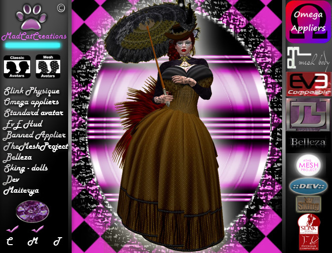 Second Life Marketplace - MCC - woman - Victorian Rider Gold