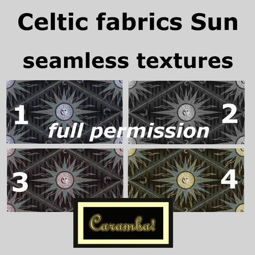 Second Life Marketplace - Celtic fabrics Sun - textures