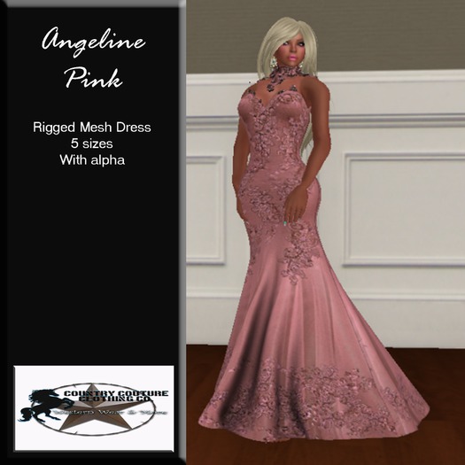 Second Life Marketplace - ~Country Couture~ Angeline Dress Pink