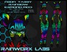 Second Life Marketplace - [R-LABS] NEON TABBY RAINBOW - Kemono Mod