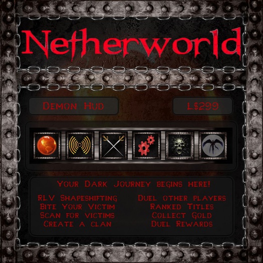 Second Life Marketplace - NETHERWORLD Demon Hud
